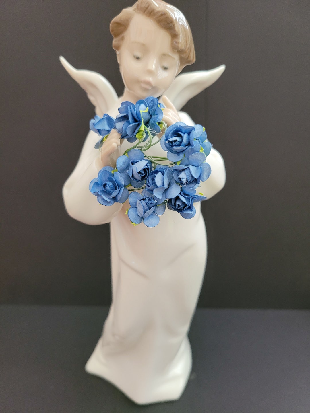 Nao by Lladro Angel Boy Figurine, Chipped-discounted, Cute Boy Angel ...