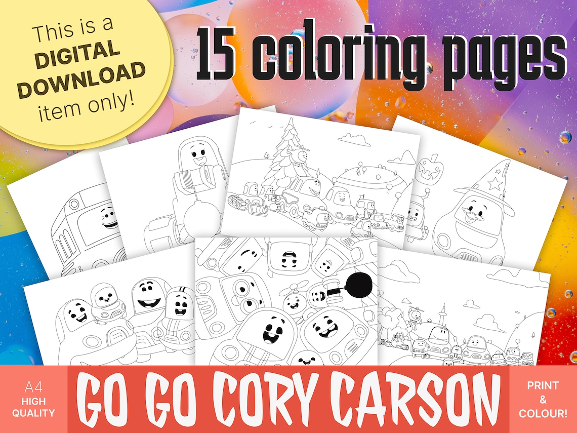Printable Go Go Cory Carson Coloring Activity High Resolution 15 Pages ...