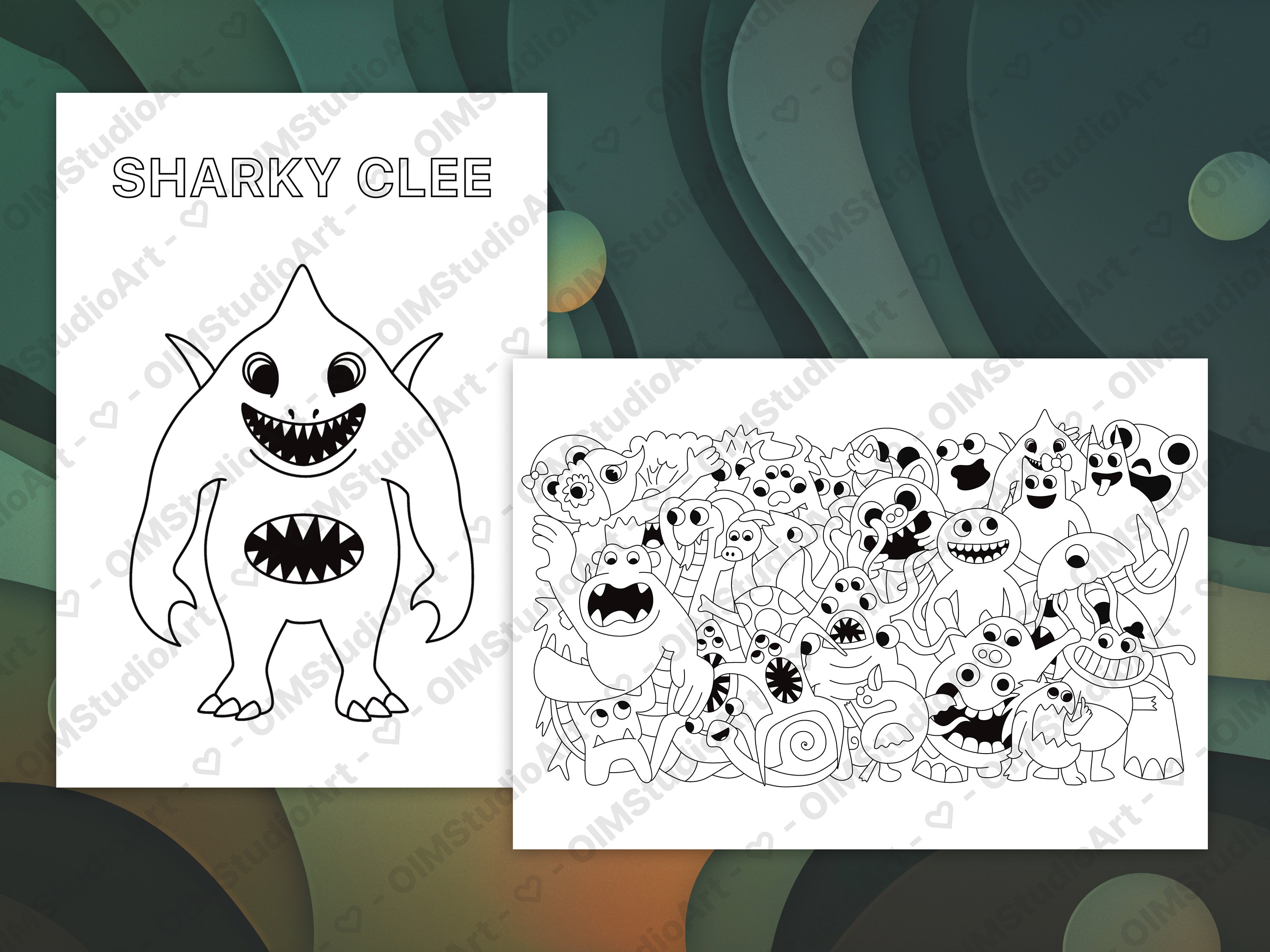 Garten of Banban Coloring Book: 35 Printable Pages (PDF Digital ...