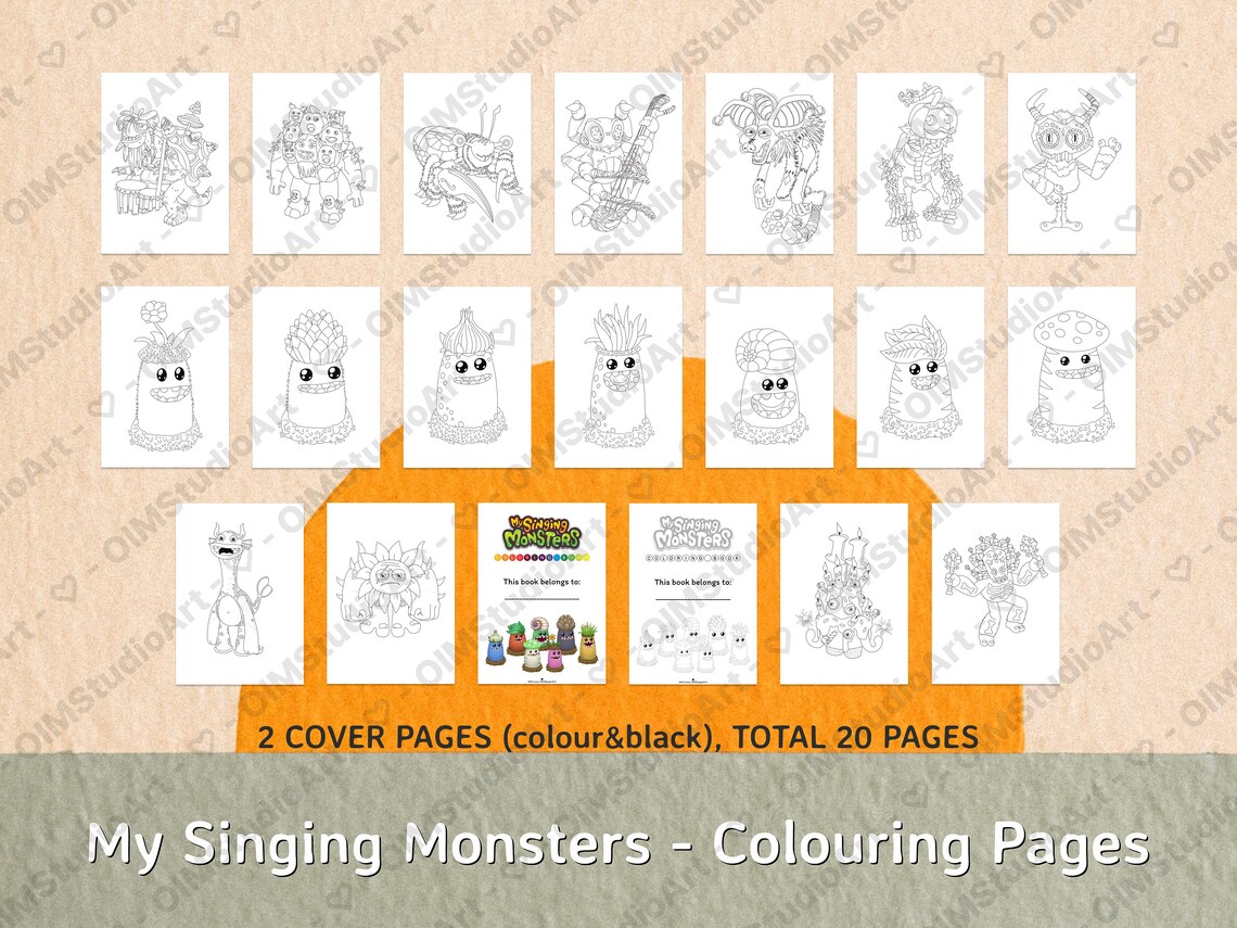 My Singing Monsters Coloring Pages: 20 Printable Monster Designs ...