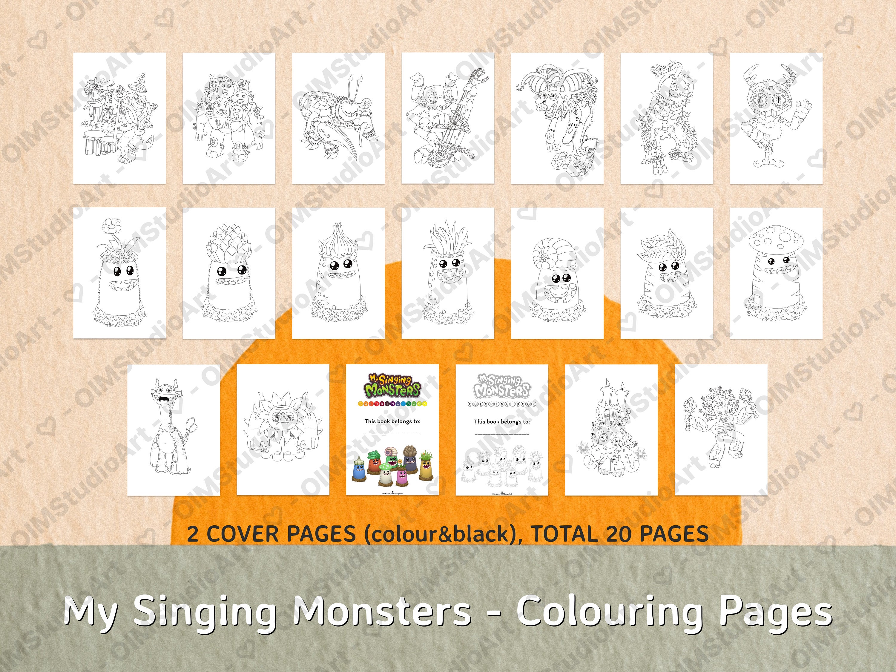 My Singing Monsters Regular Monsters, Singing Monsters Colouring Pages ...
