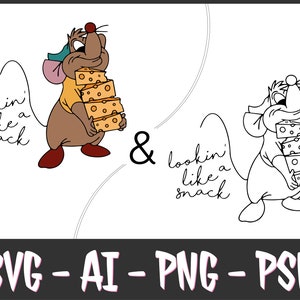 Gus Gus Mouse SVG: Cinderella Family Vacation Design (digital Download ...