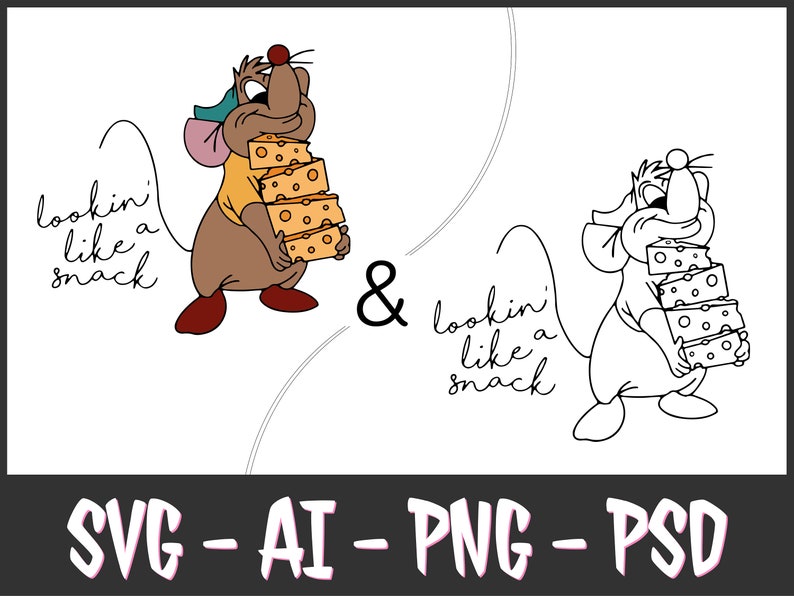Gus Gus Mouse SVG: Cinderella Family Vacation Design (digital Download ...