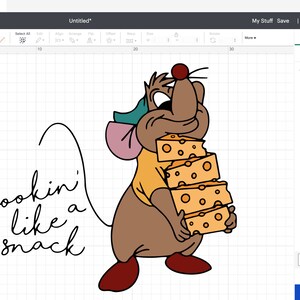 Gus Gus Mouse SVG: Cinderella Family Vacation Design (digital Download ...