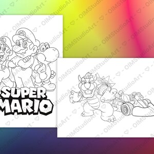 Super Mario, Supermario Coloring Pages, Printable Coloring Book, 12 ...