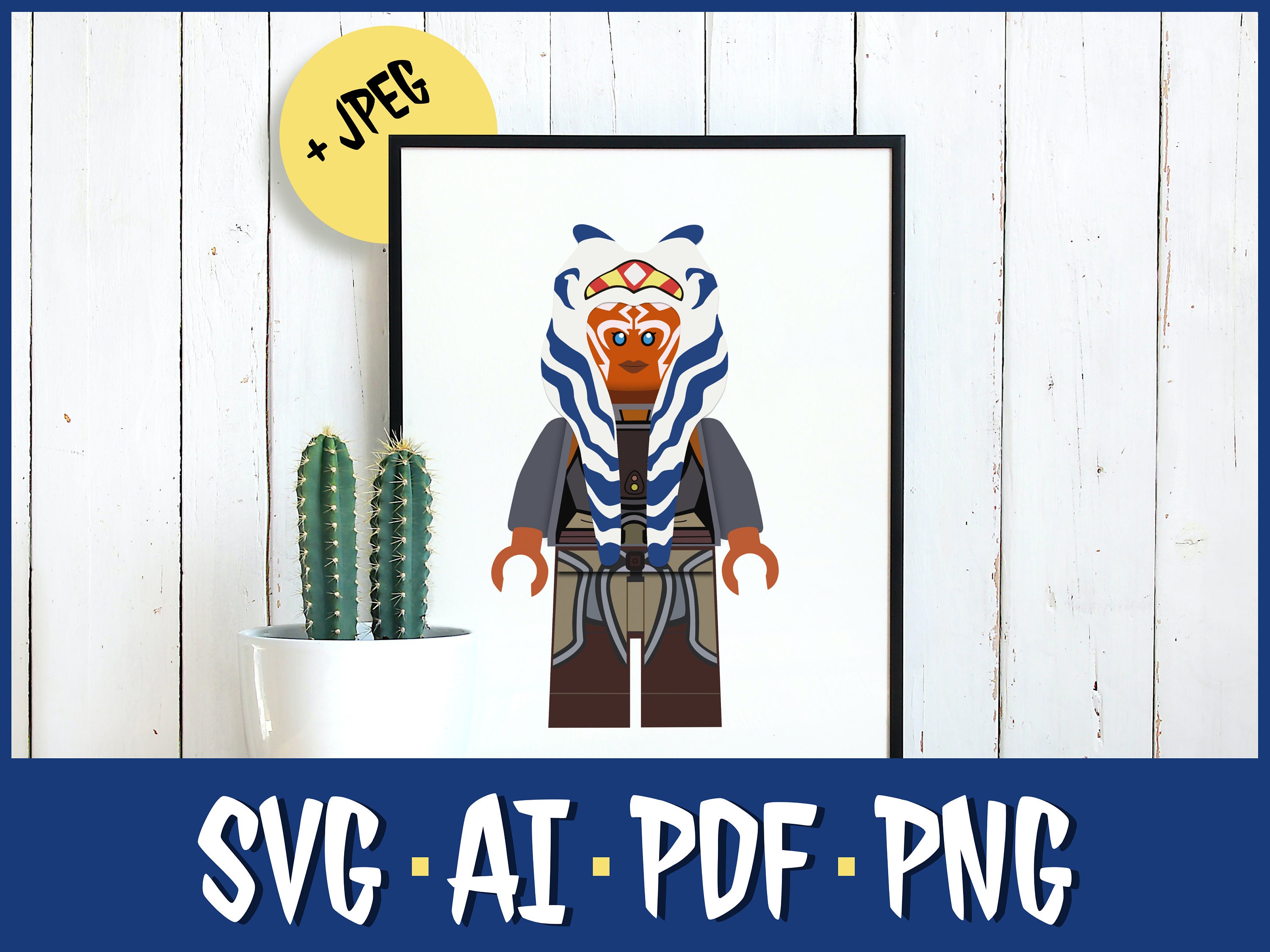 Ahsoka Tano Star Wars SVG | Printable Files (png, Pdf, Ai, Jpeg) - Etsy