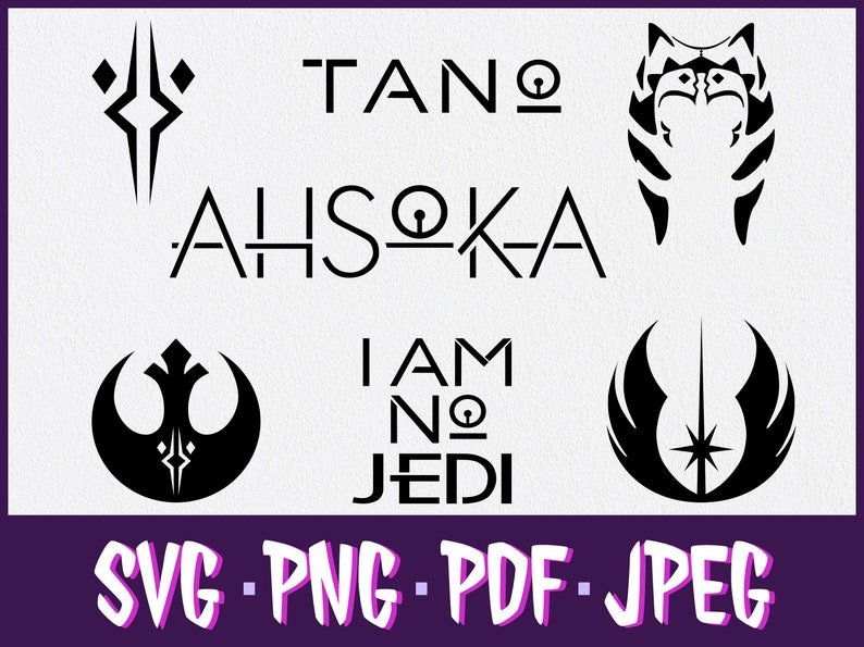 Ahsoka Tano SVG Bundle: Star Wars Fan Art (digital Download) - Etsy