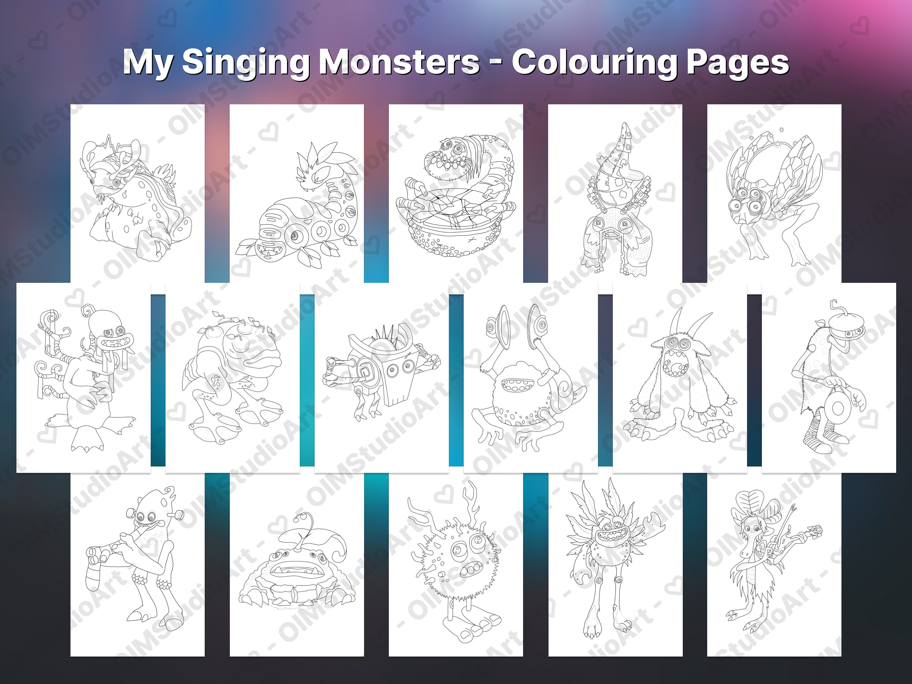 My Singing Monsters MSM Singing Monsters, Regular Monsters, Singing Monsters Coloring Pages 69 ...