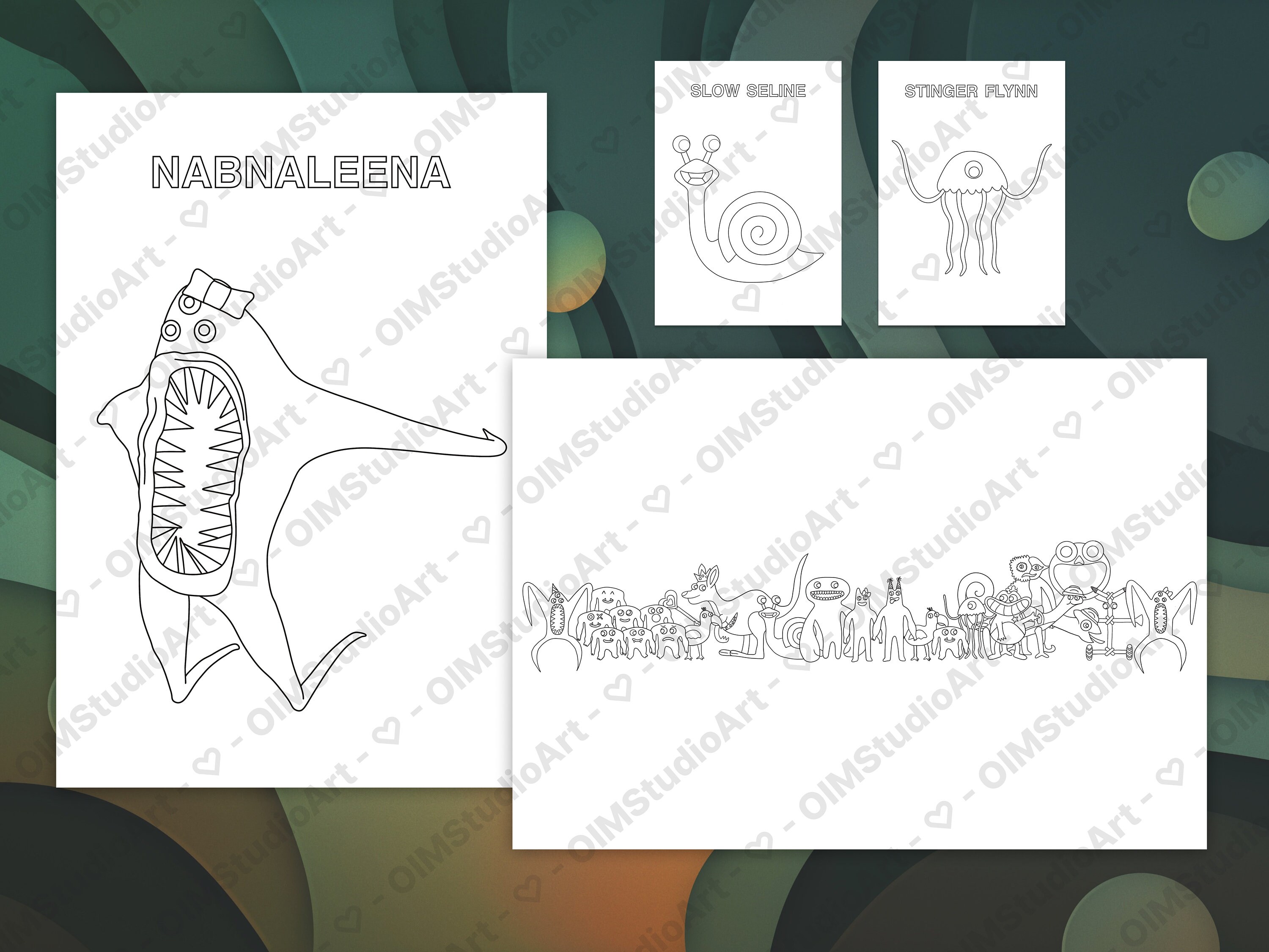 Garten of Banban Coloring Book: 35 Printable Pages (PDF Digital ...