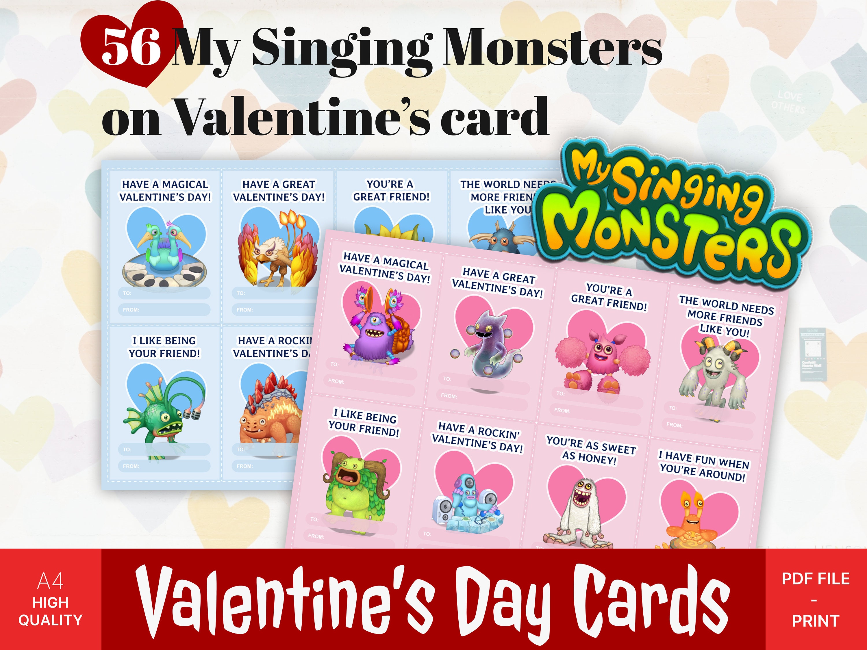 My Singing Monsters Valentine's Day Card, My Singing Monster Valentine ...