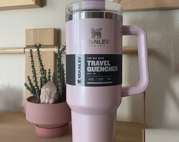 Pink Stanley Adventure Quencher 40 Oz Tumbler Parfait Pearlescent Etsy