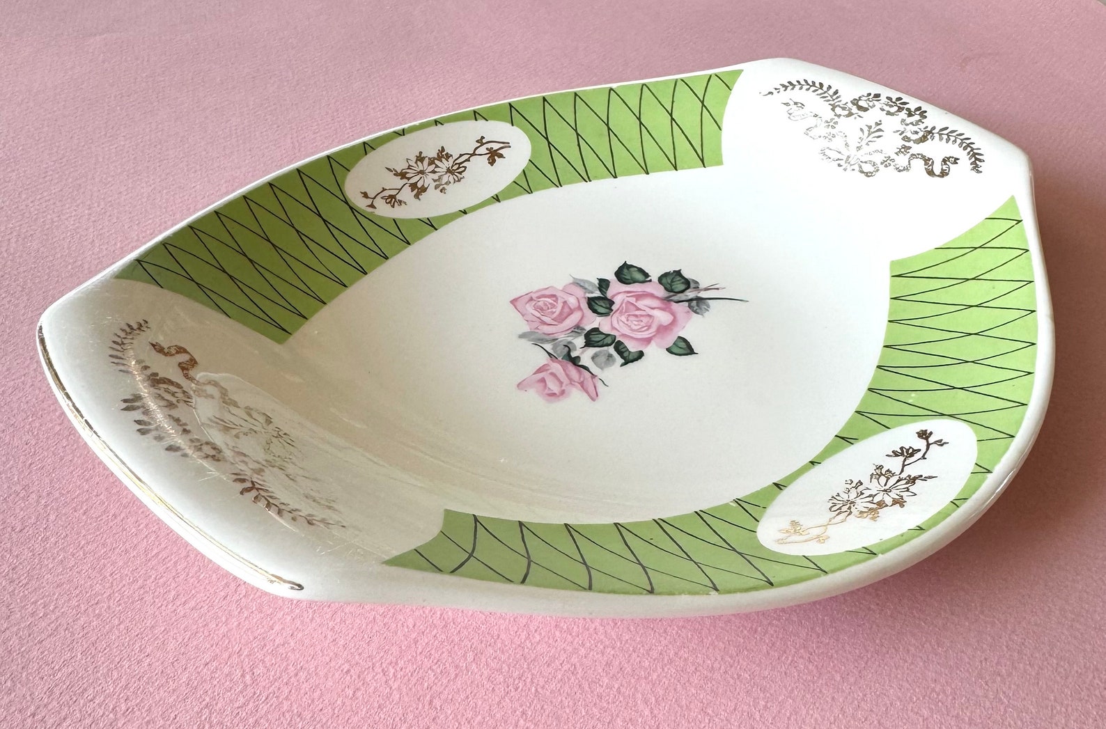 Vintage Scandinavian Midcentury Figgjo Rose Plate - Etsy