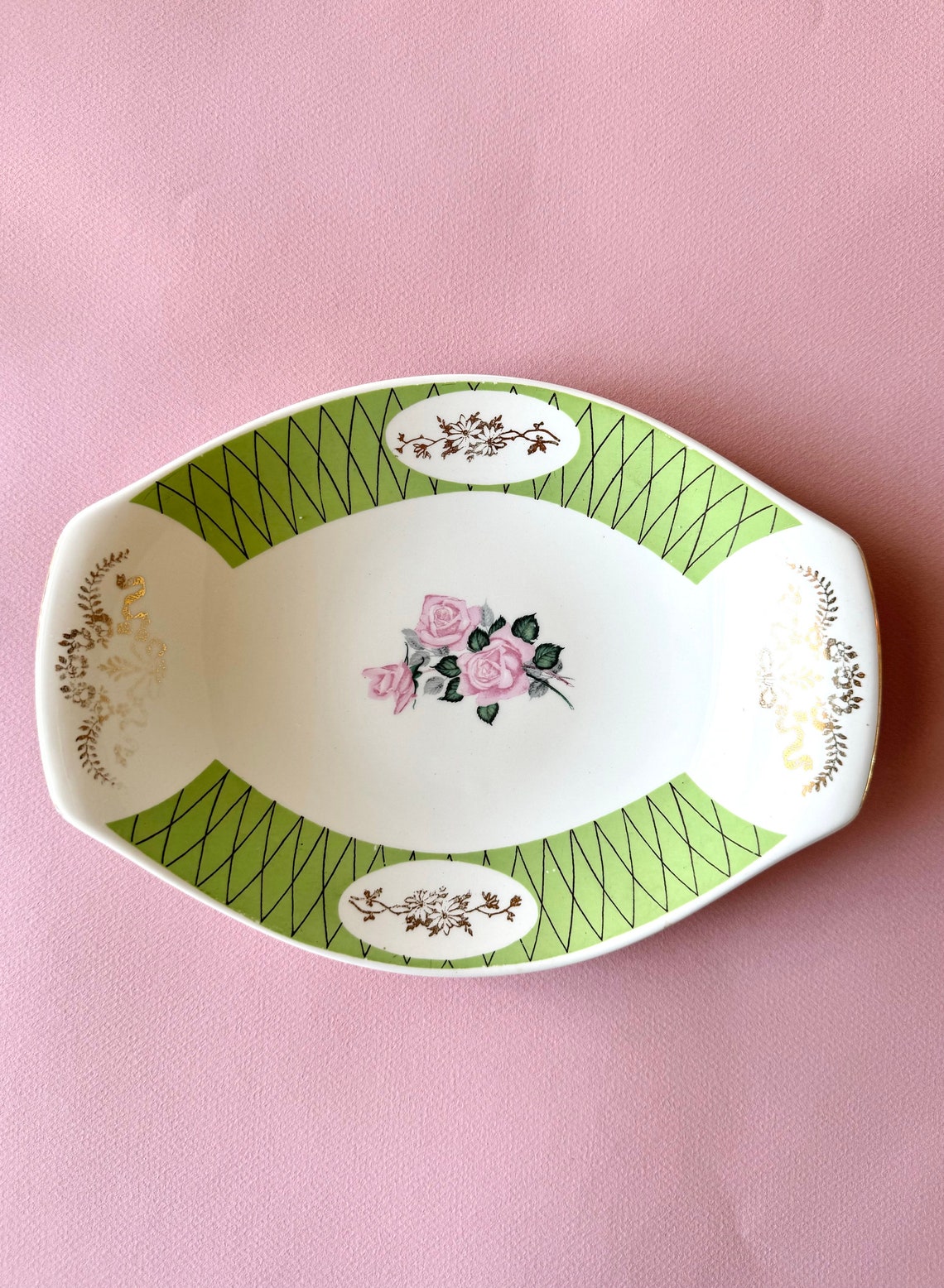 Vintage Scandinavian Midcentury Figgjo Rose Plate - Etsy