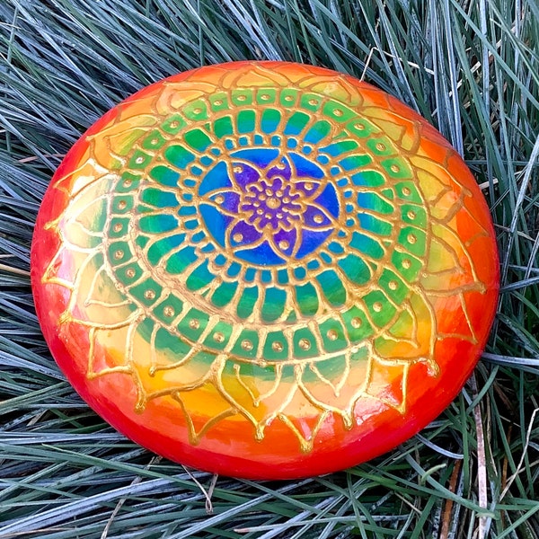 Mandala Stone - Etsy
