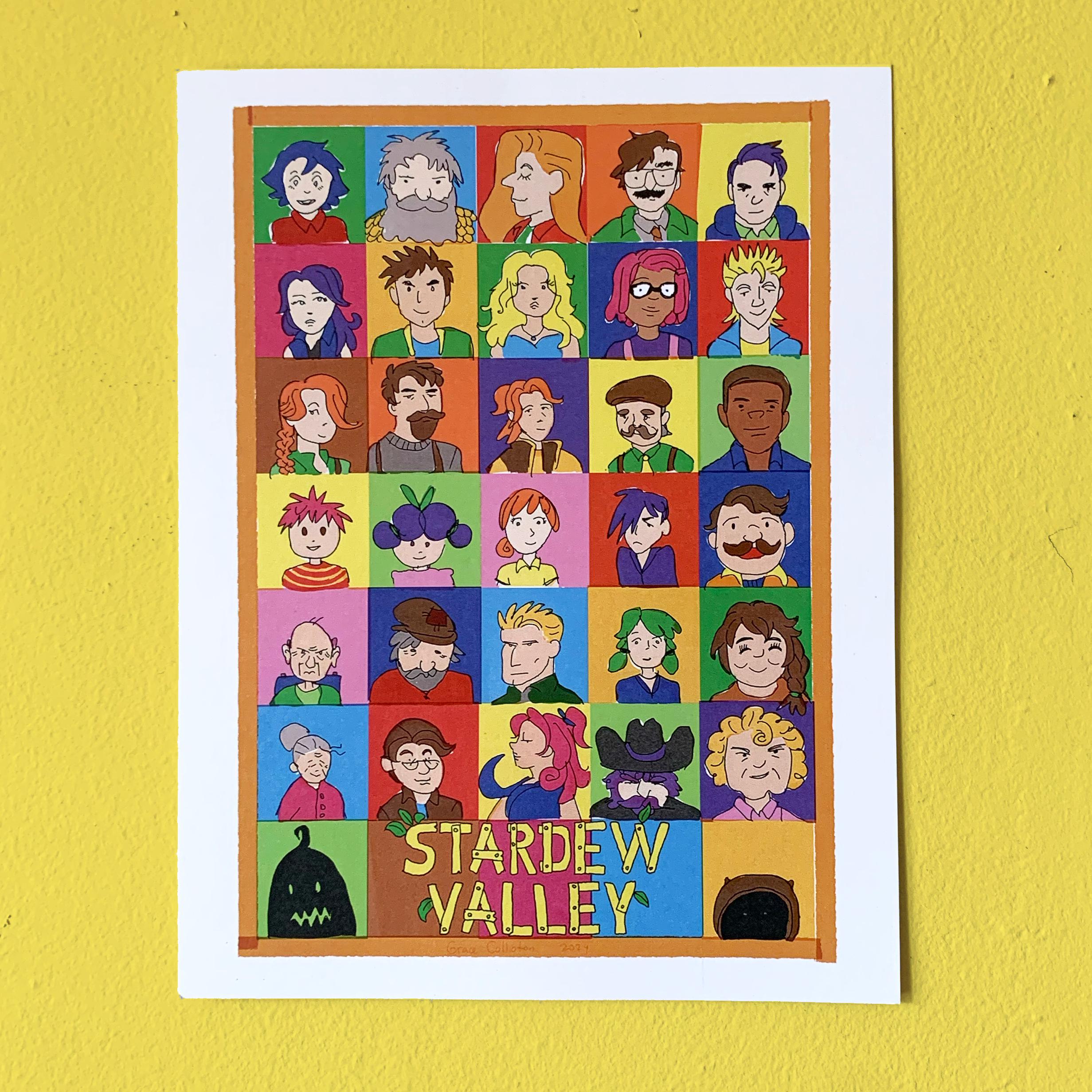 Stardew Valley Villager Print - Etsy
