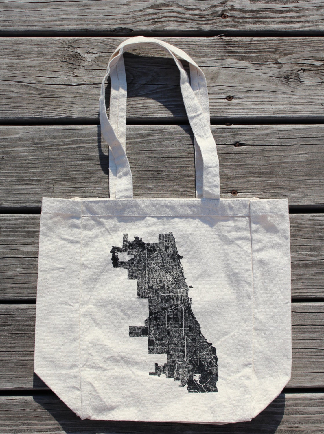 Chicago Map Tote Bag - Etsy