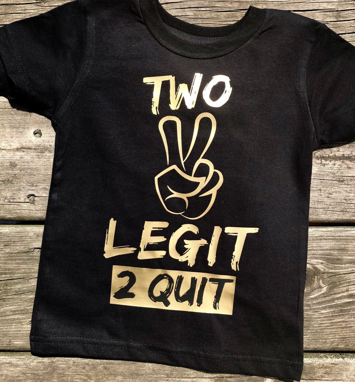 Customizable Two Legit 2 Quit Birthday Shirt, Two Legit to Quit ...
