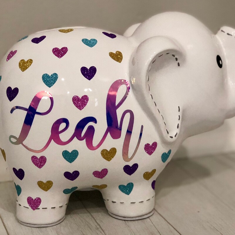 Purple Piggy Bank - Etsy