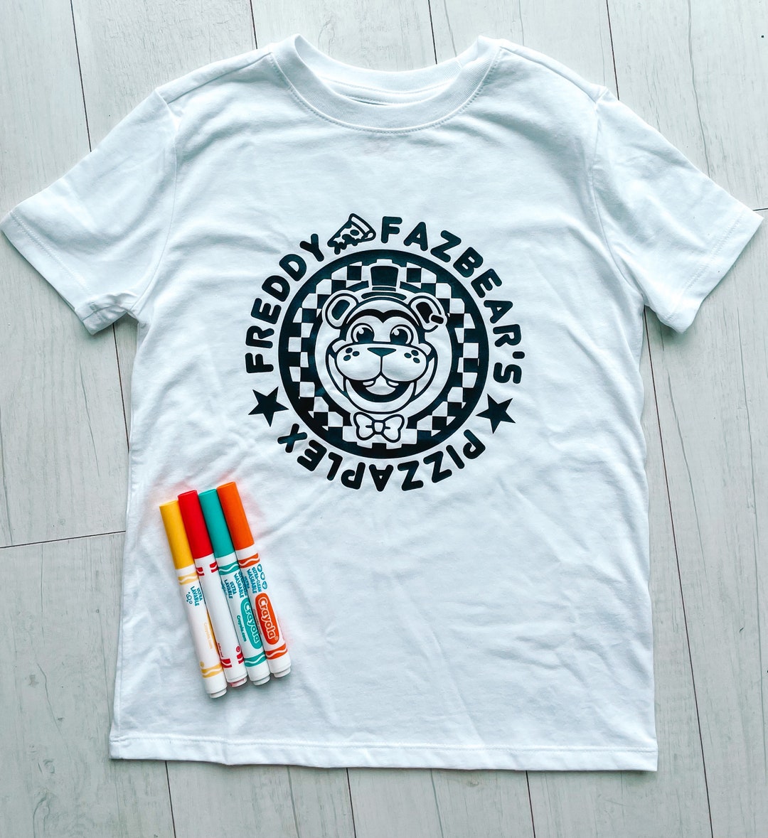 FNF Security Breach Coloring T-shirt, Five Nights at Freddys Birthday ...