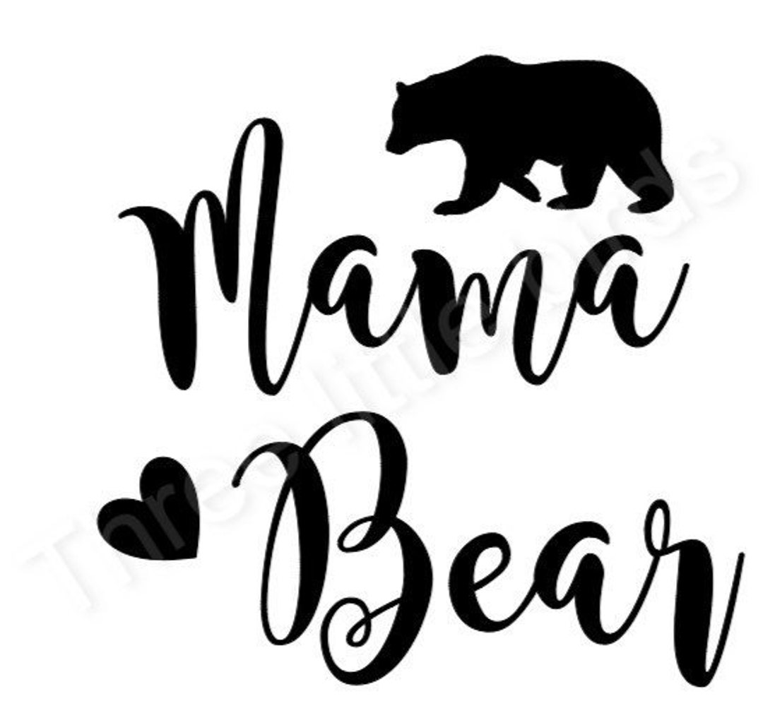 Mama Bear SVG - Etsy
