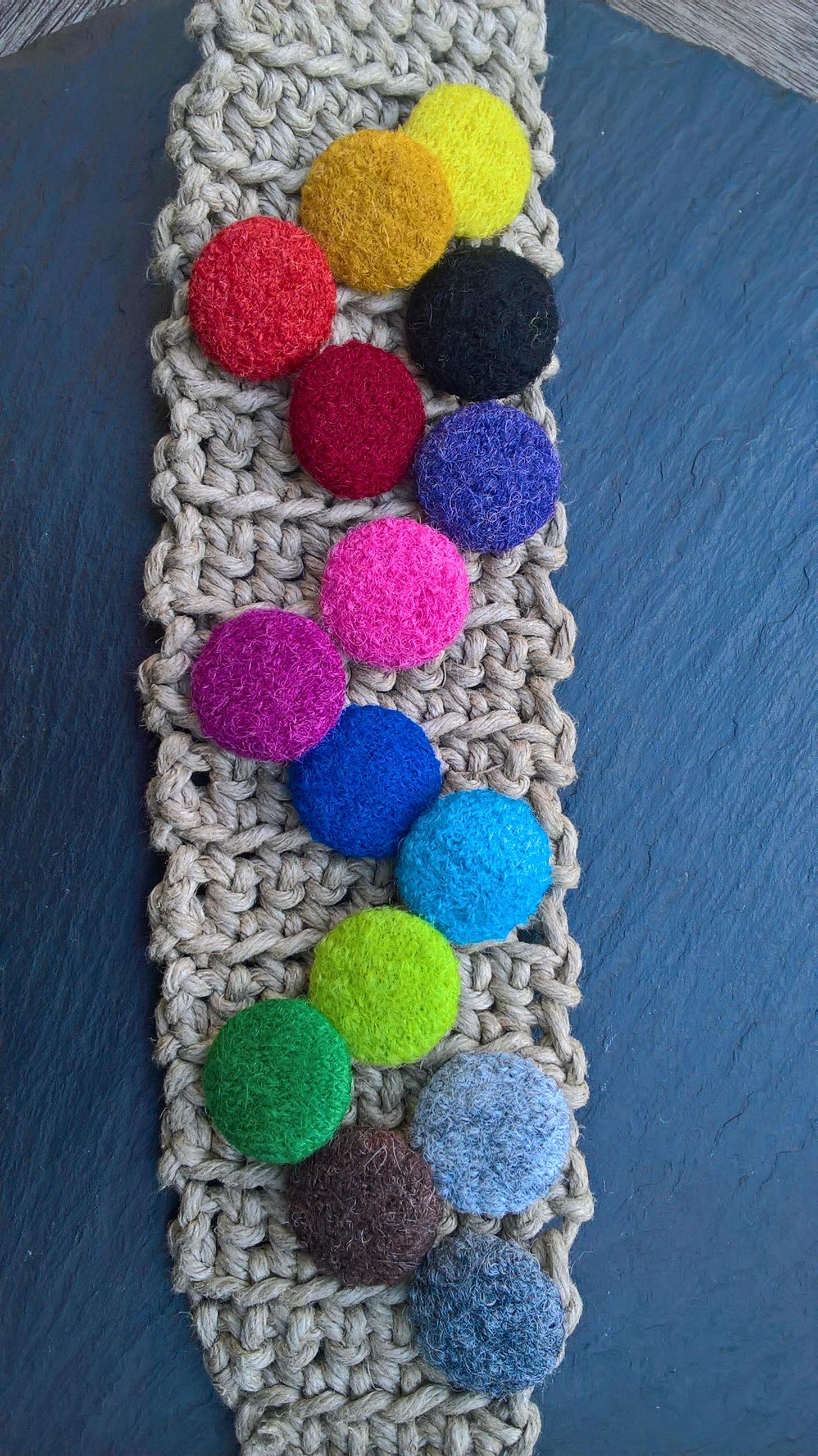 boiled wool button | Etsy