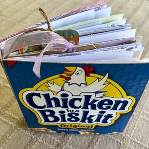 Handmade Junk Journal, Upcycled Cracker Box Journal - Etsy