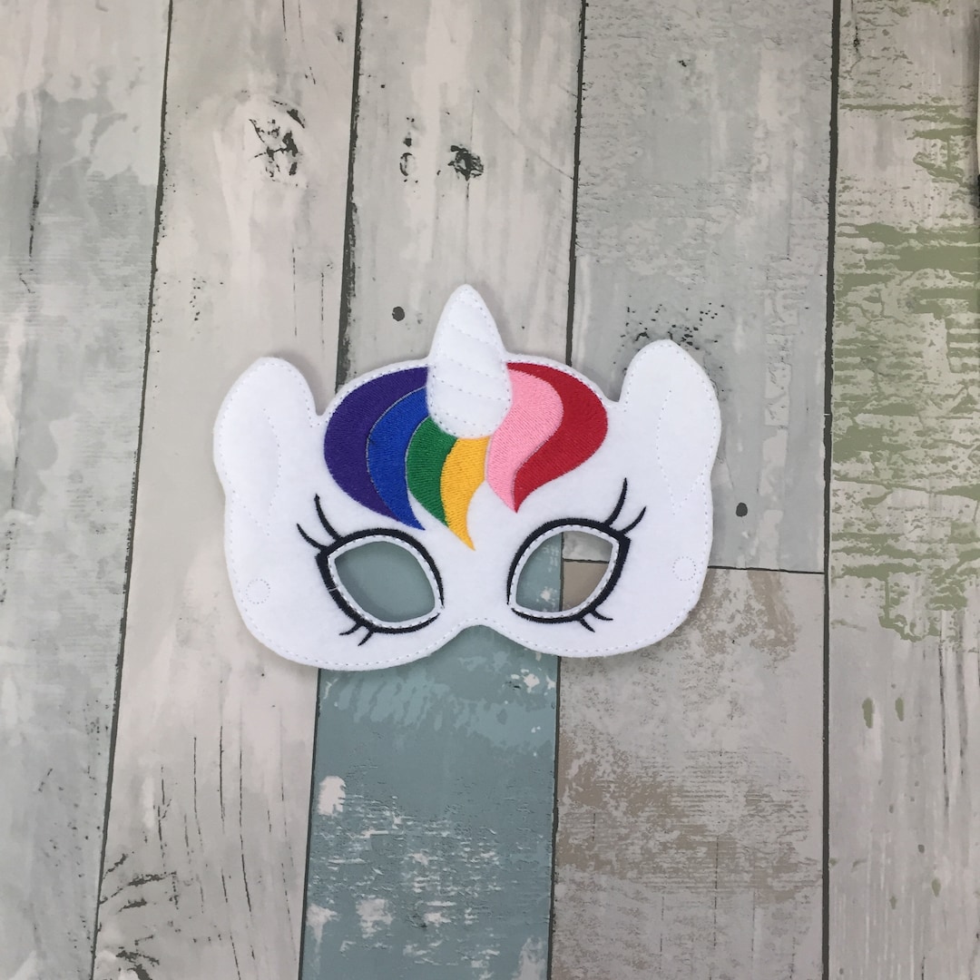 Rainbow Unicorn, Child's Mask, Pretend Play, Imagination, Dress Up ...
