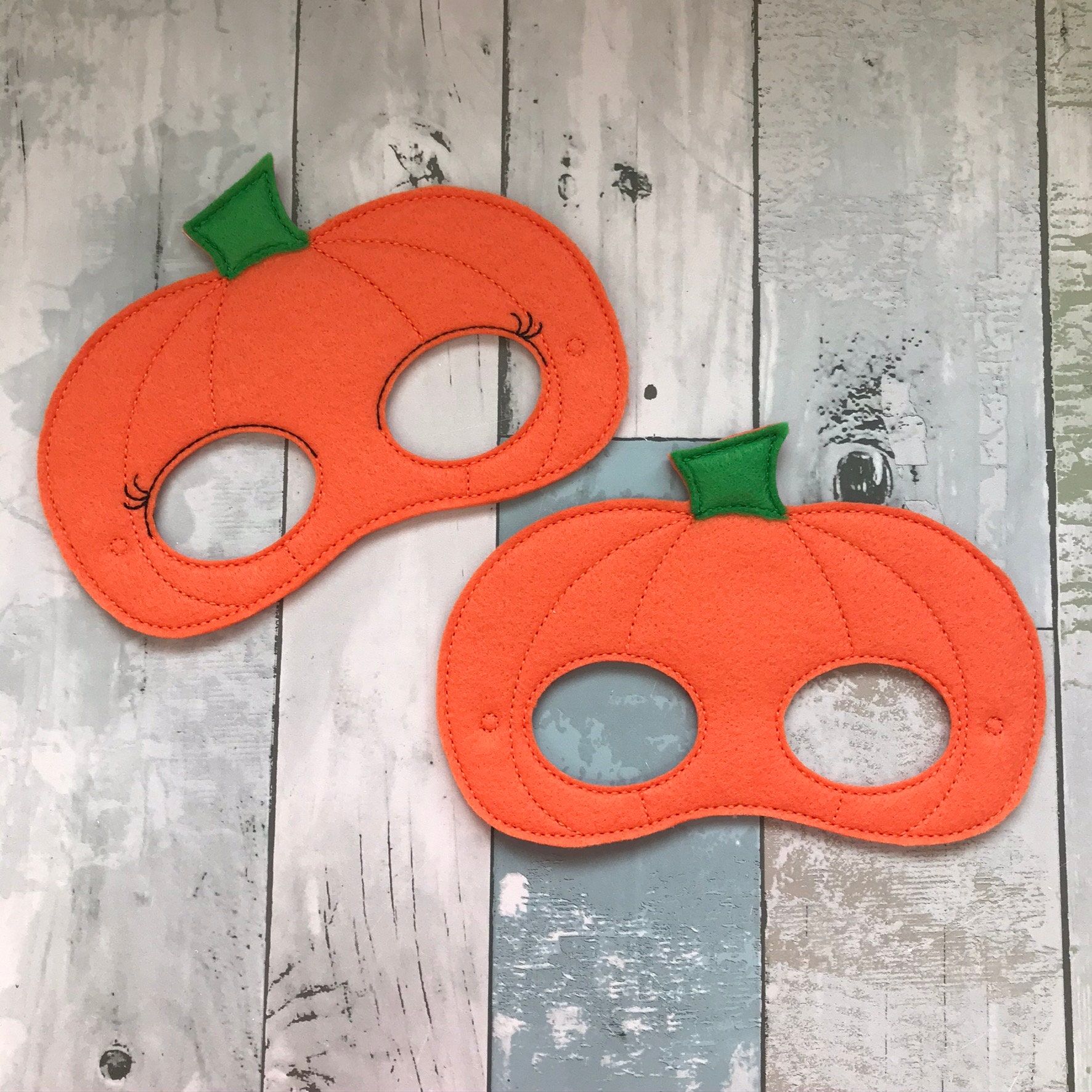 Pumpkin Mask, Child's Mask, Pretend Play, Imagination, Dress Up ...
