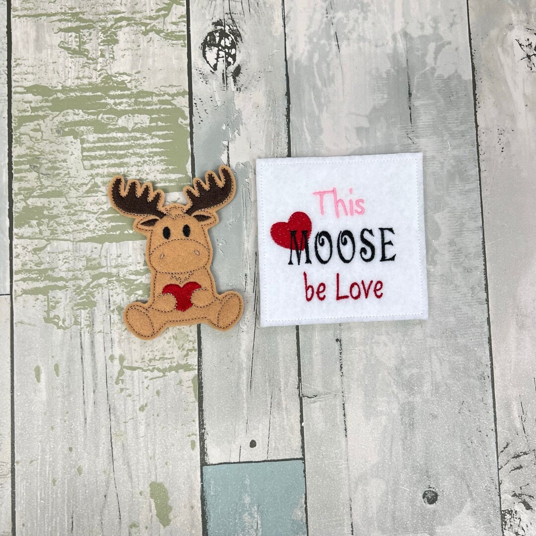 Moose Valentine's Day Card Finger Puppet, Pretend Play, Imagination ...