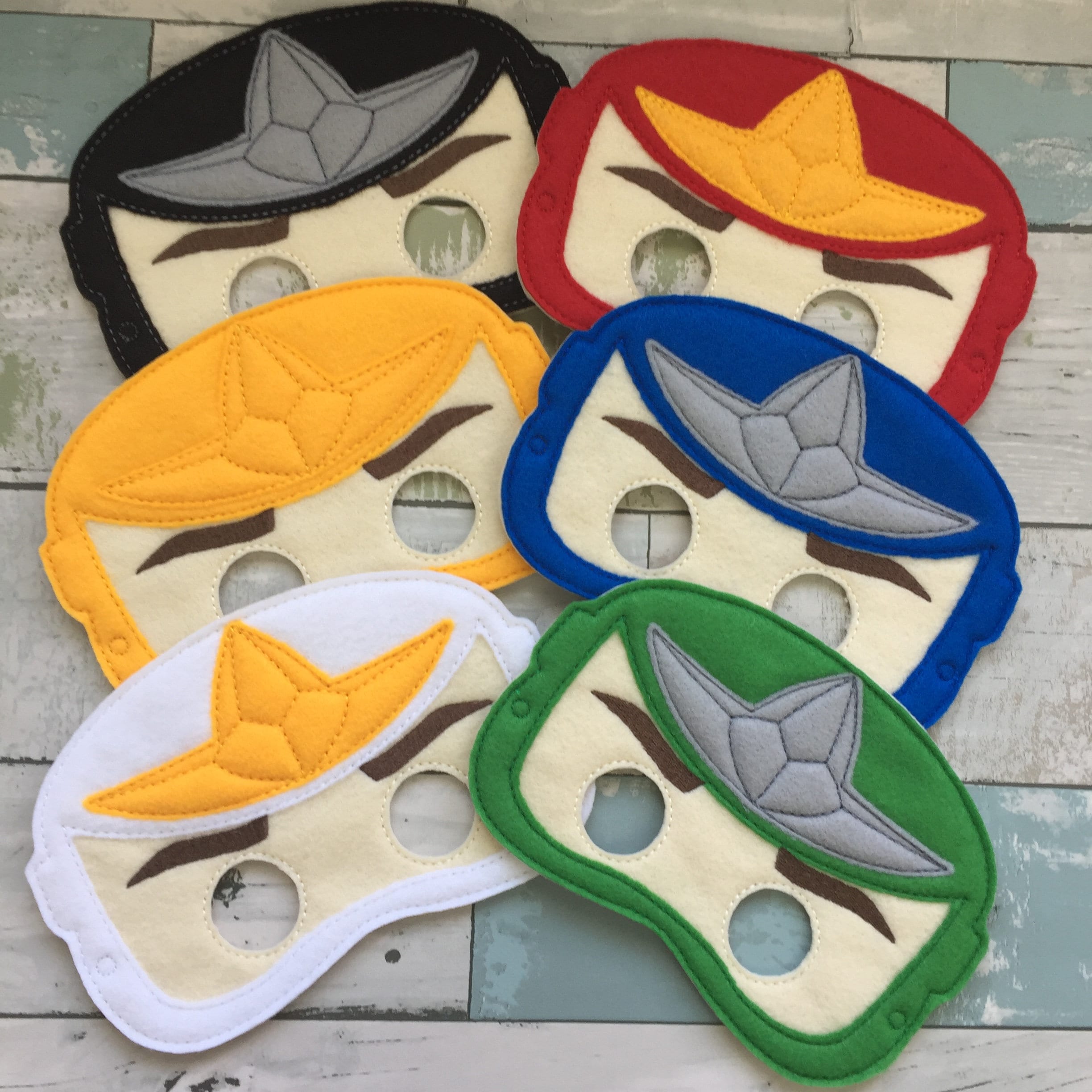 Ninja Felt Masks Child Pretend Play Imagination Dress Up | Etsy