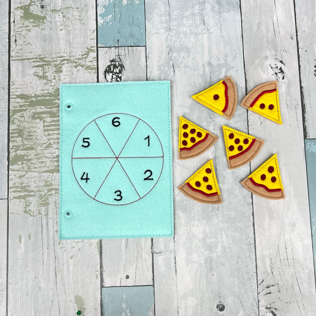 Pizza Counting Busy Book, Playtime, Quiet Time, Learning, Fine Motor ...