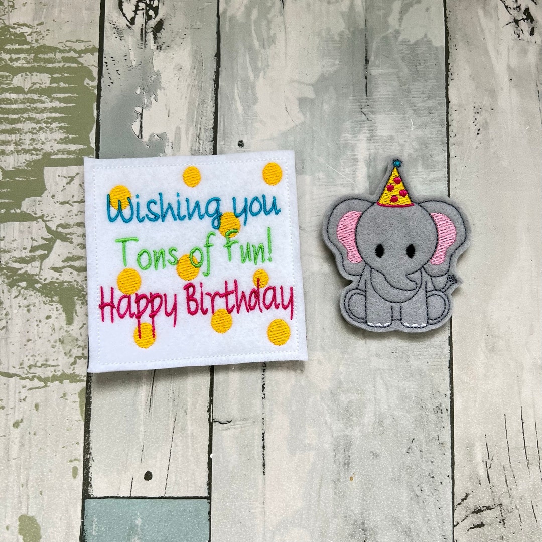 Elephant Birthday Card Finger Puppet, Pretend Play, Imagination, Easter ...