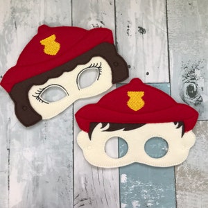 Firefighters Play Mask, Child's, Pretend Play, Imagination, Dress Up ...