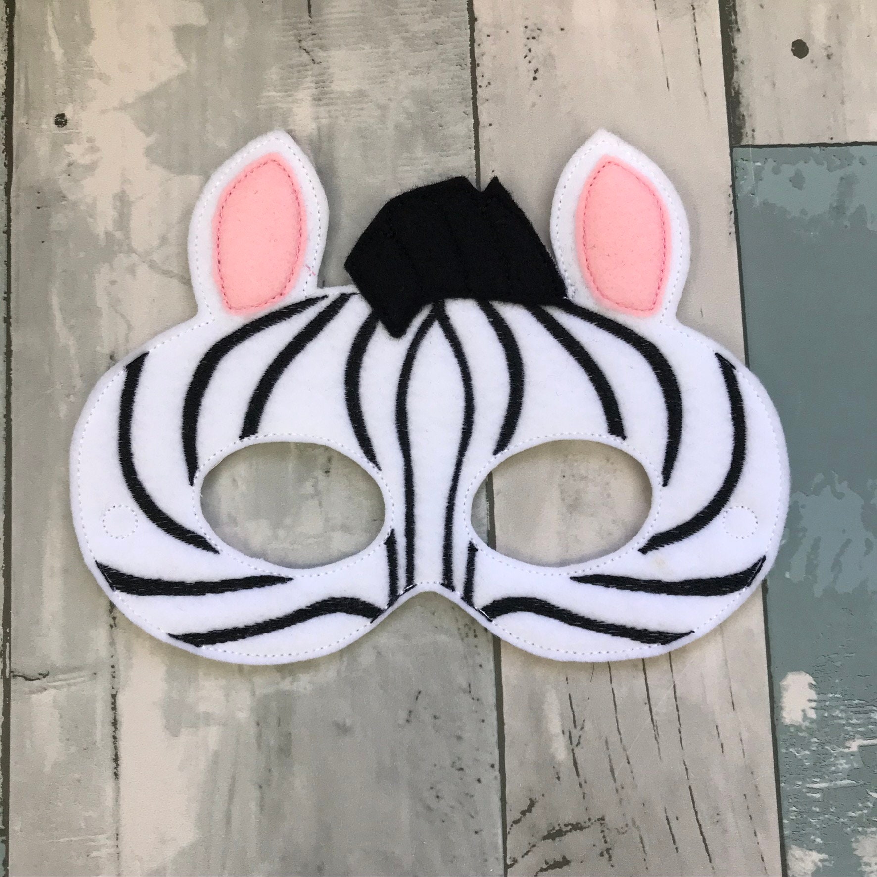 Zebra Mask Child's Pretend Play Imagination Dress Up | Etsy