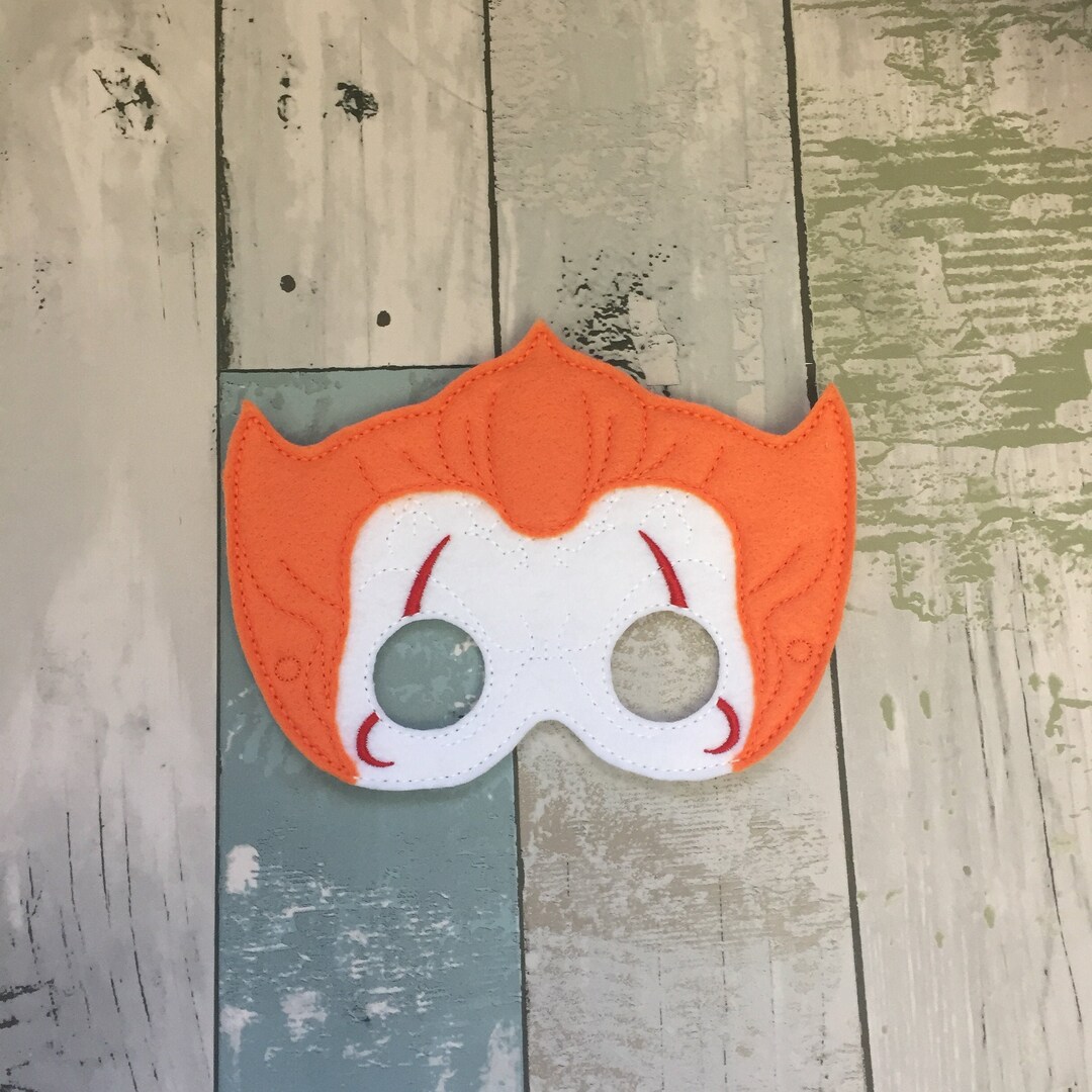 Clown Mask, Child's Mask, Pretend Play, Imagination, Dress Up ...