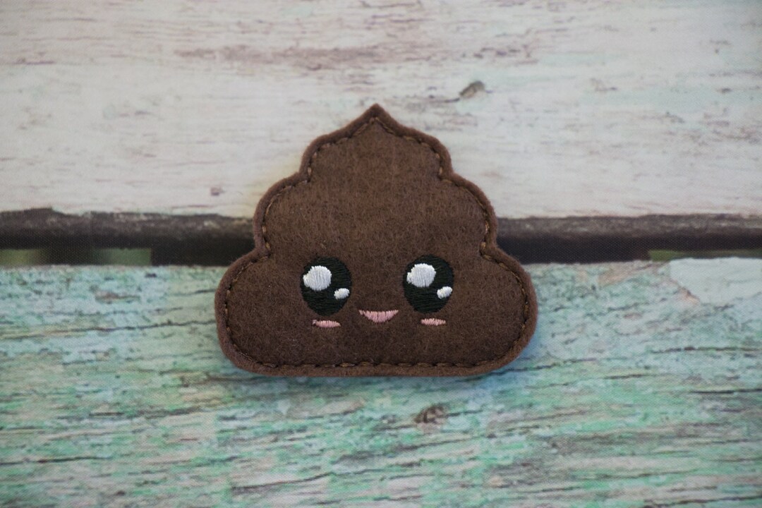 Poop Felt Snap Hair Clip, Cute, Girl, Pretty, Barrette, Feltie, Happy ...