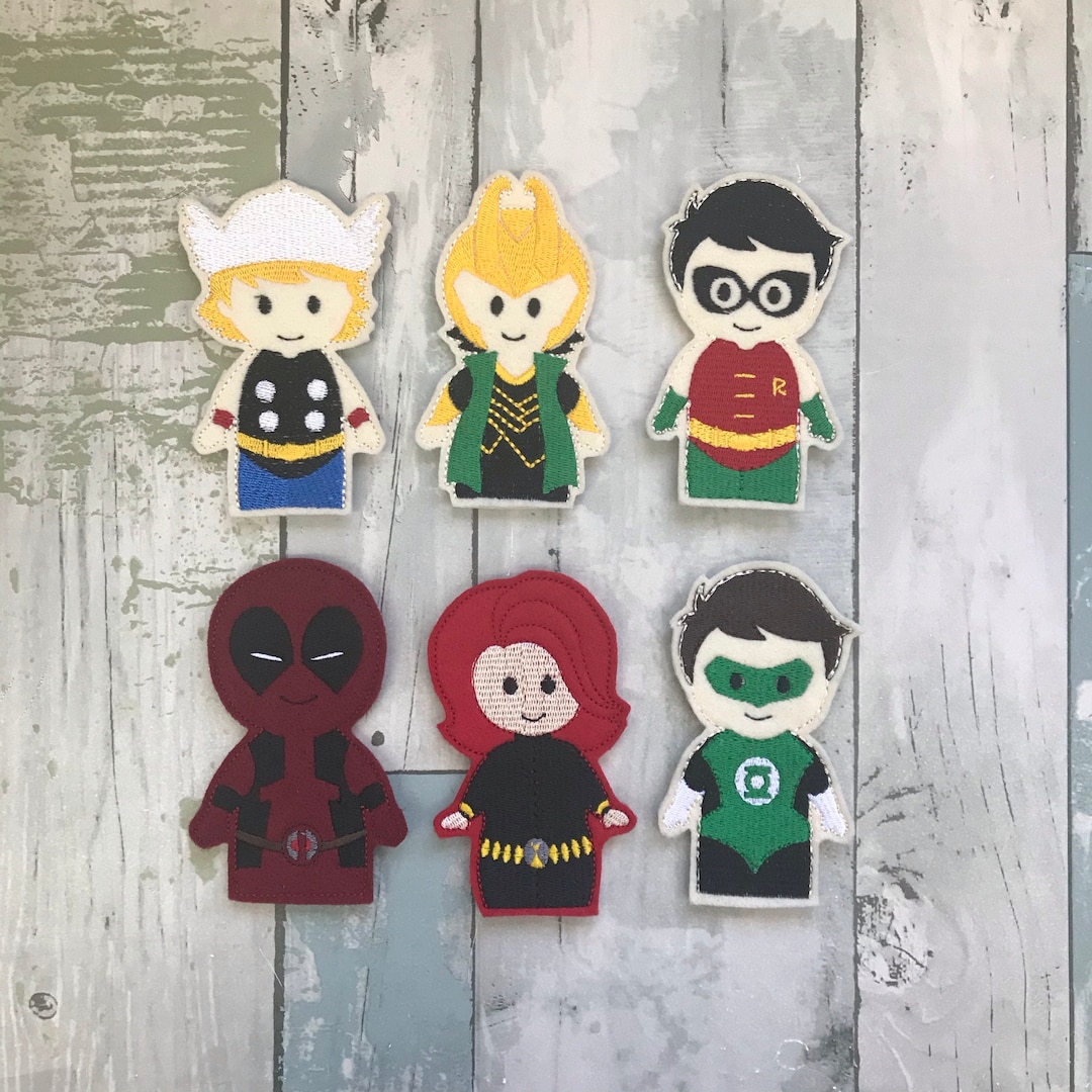 Super Hero 2 Finger Puppet, Pretend Play, Imagination, Easter Basket ...