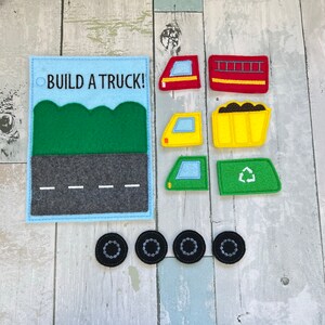 Build A Truck Busy Book, Playtime, Quiet Time, Learning, Fine Motor ...