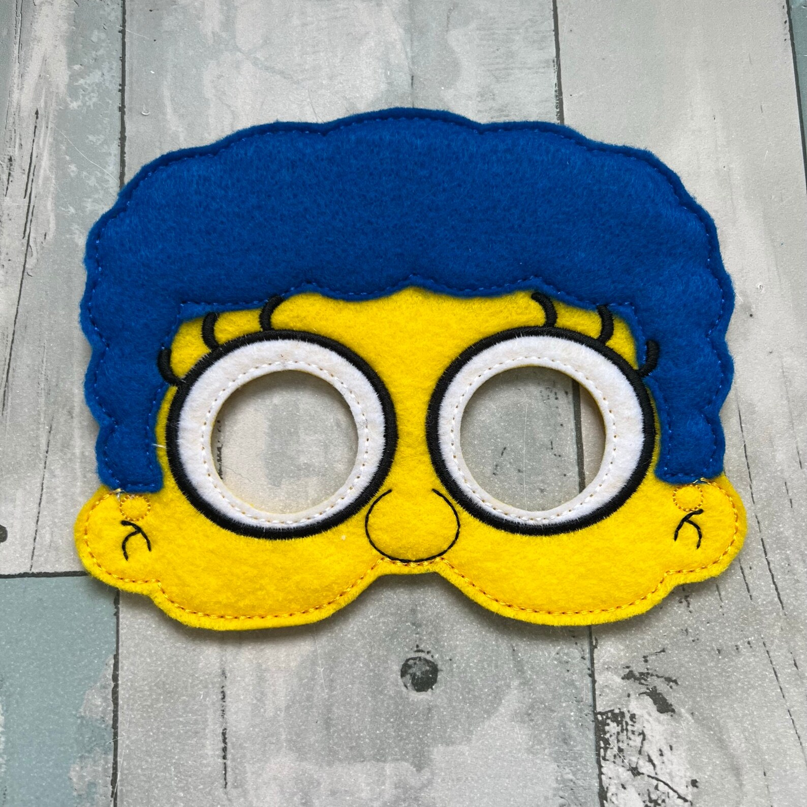 Yellow Cartoon Family Masks Felt Play Masks Imagination - Etsy