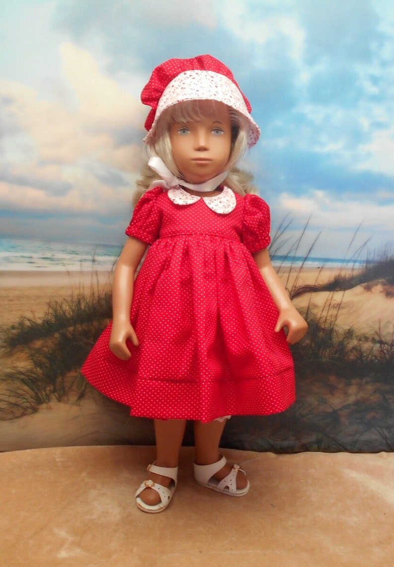 Red Dress/bonnet Set to Fit 17 Inch Sasha Doll. - Etsy Canada