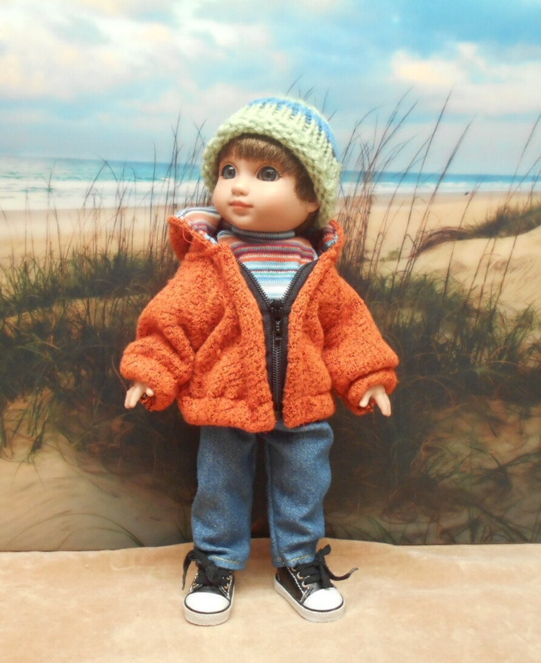 Rust Fleece Jacket Set to Fit 10 Inch Ann Estelle Michael Doll - Etsy
