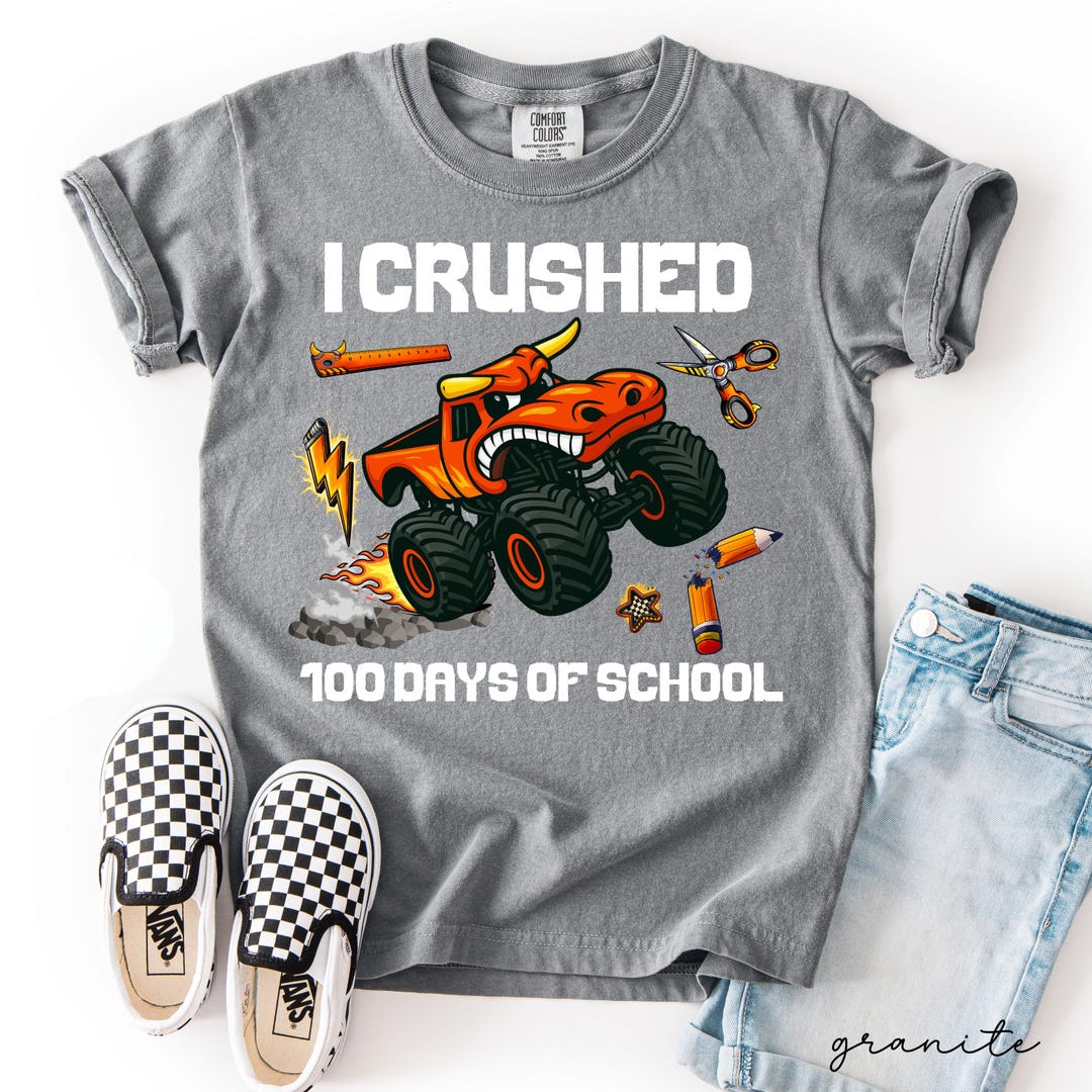 100 Days of School Boys Shirt,kids 100th Day of School Shirt,boys 100th ...