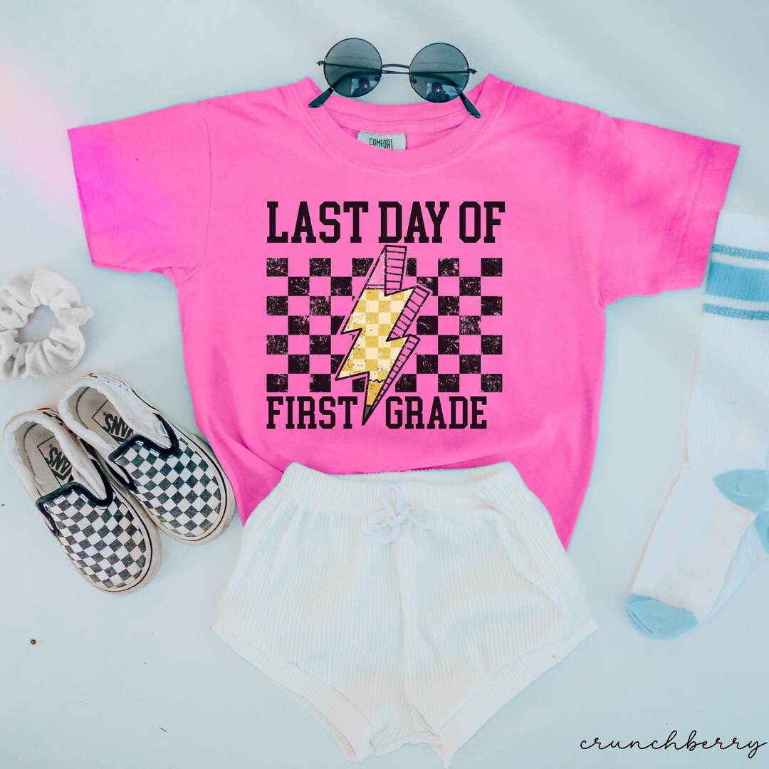 Last Day of School Shirt, Last Day of First Grade,girls Last Day of ...