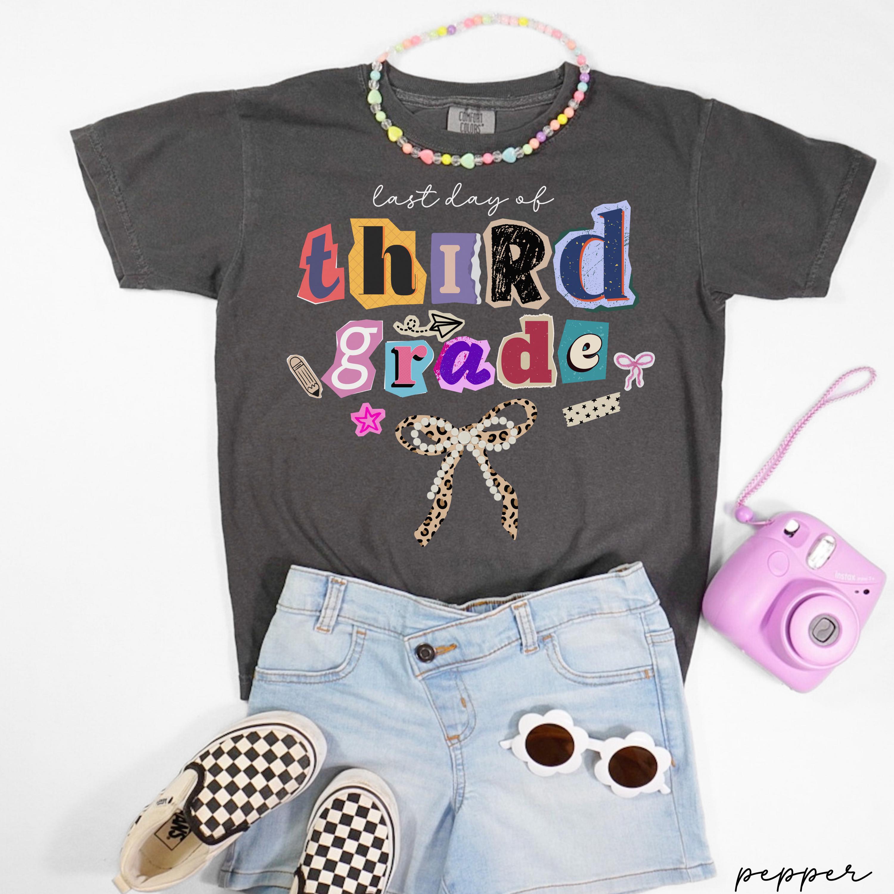 Last Day of Third Grade Girls Shirt,kids Last Day of School Shirt,girls ...