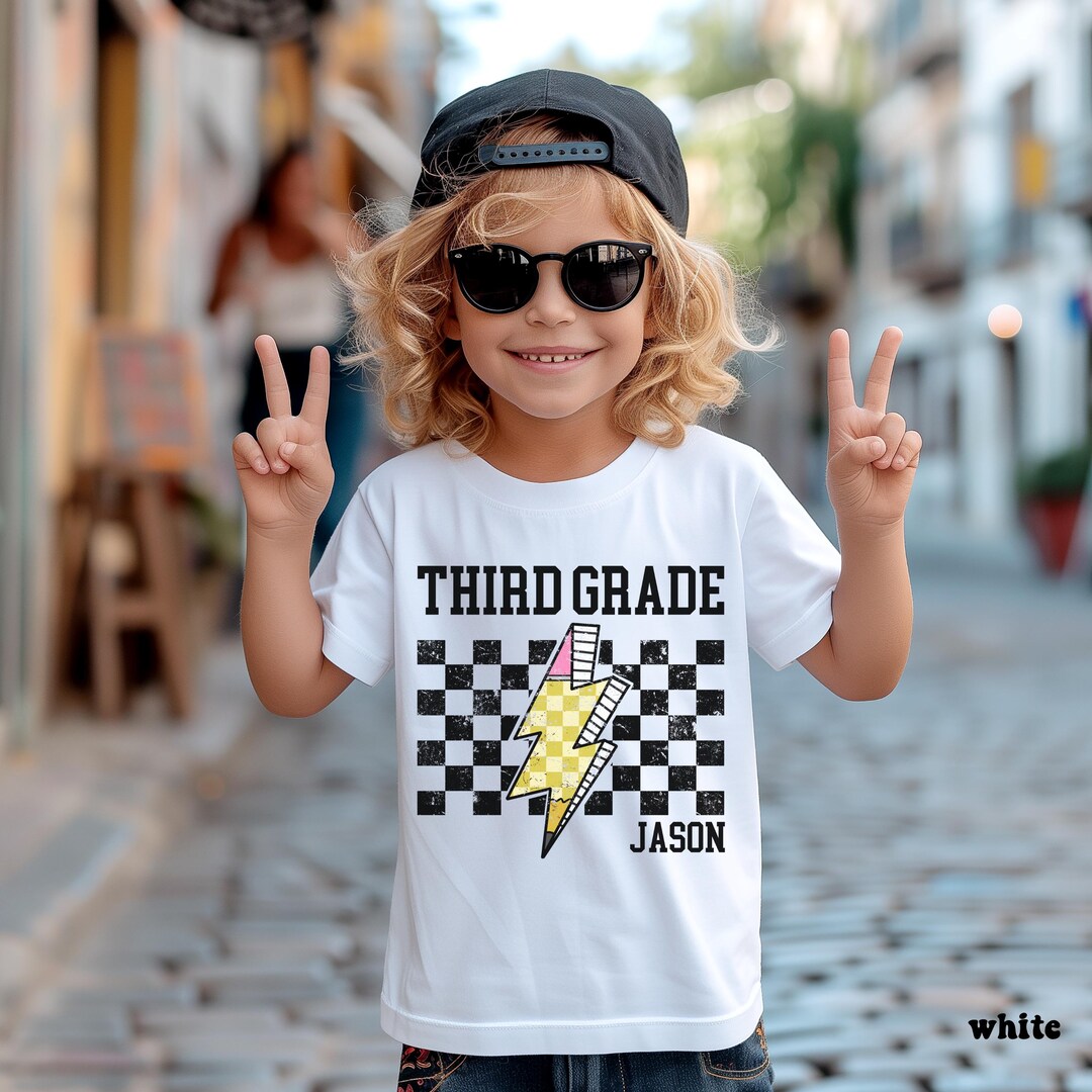 Custom Third Grade Shirt,3rd Grade Shirt,first Day of School Shirt ...