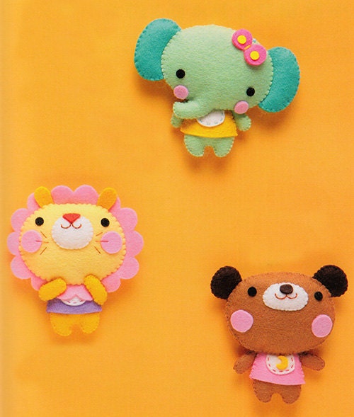 Cute Felt Character Mascots Felt Sewing Craft Ebook / PDF Patterns - Etsy