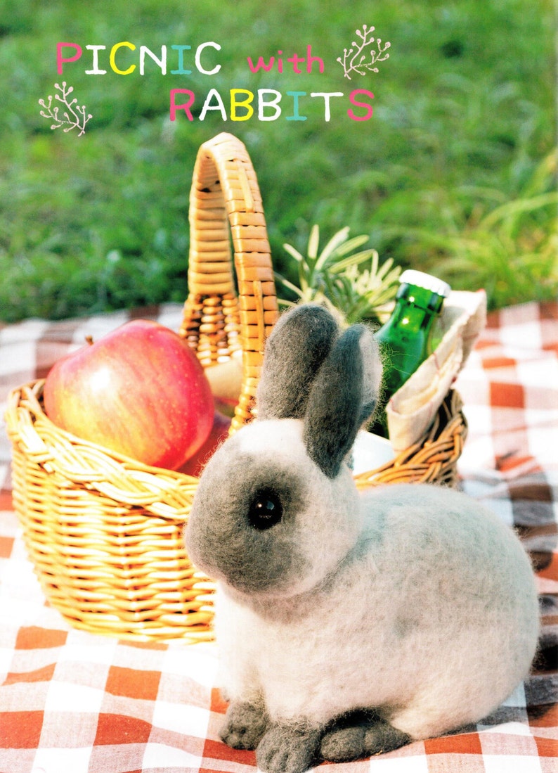 Rabbits Wool Needle Felting Craft Ebook / PDF Patterns - Etsy