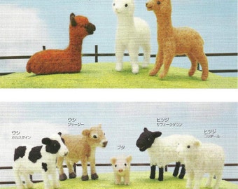 Rabbits Wool Needle Felting Craft Ebook / PDF Patterns | Etsy