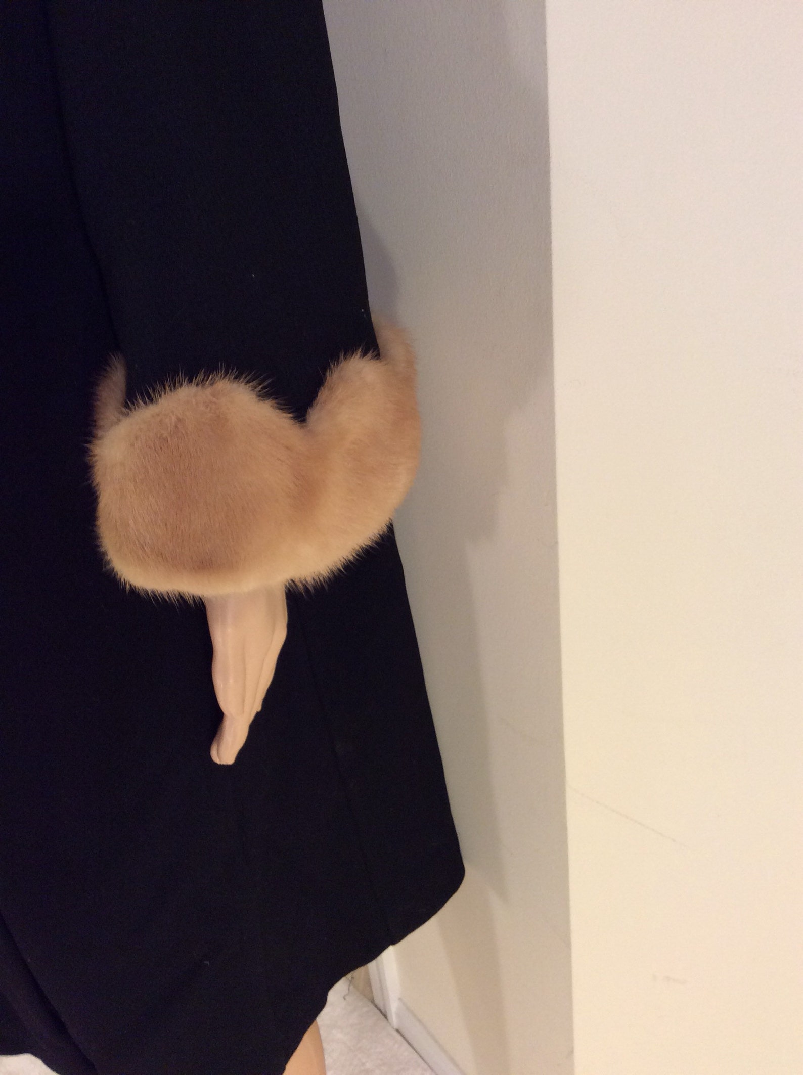 Vintage Franklin Simon Tweed Fur Collar Coat Medium - Etsy