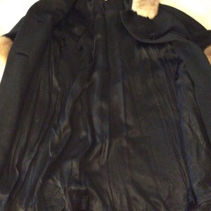 Vintage Franklin Simon Tweed Fur Collar Coat Medium - Etsy